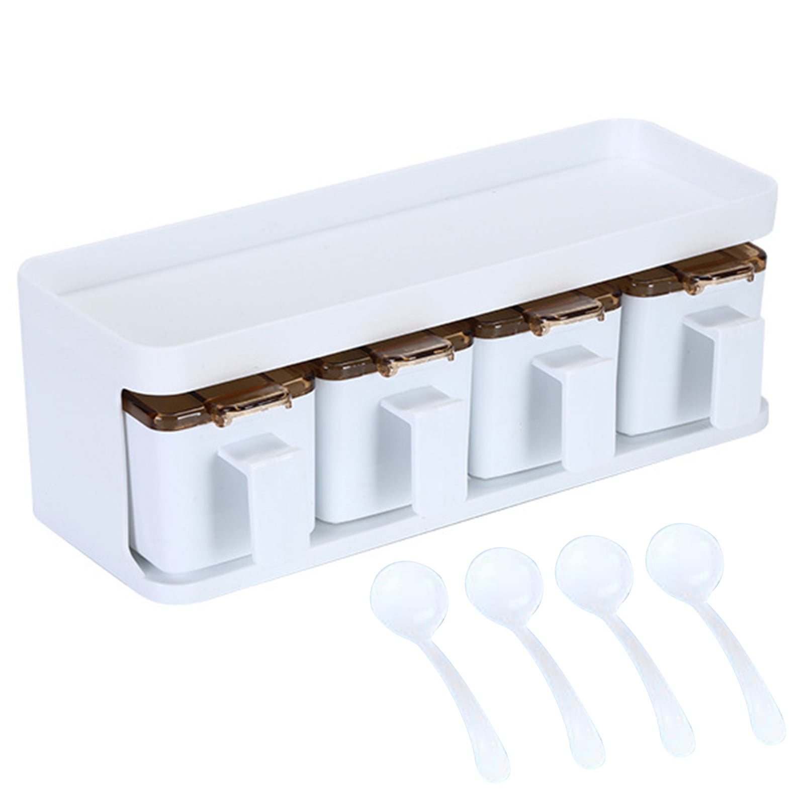 COOLL Seasoning Box with Spoon Ergonomic Handle Dust-proof Waterproof ...