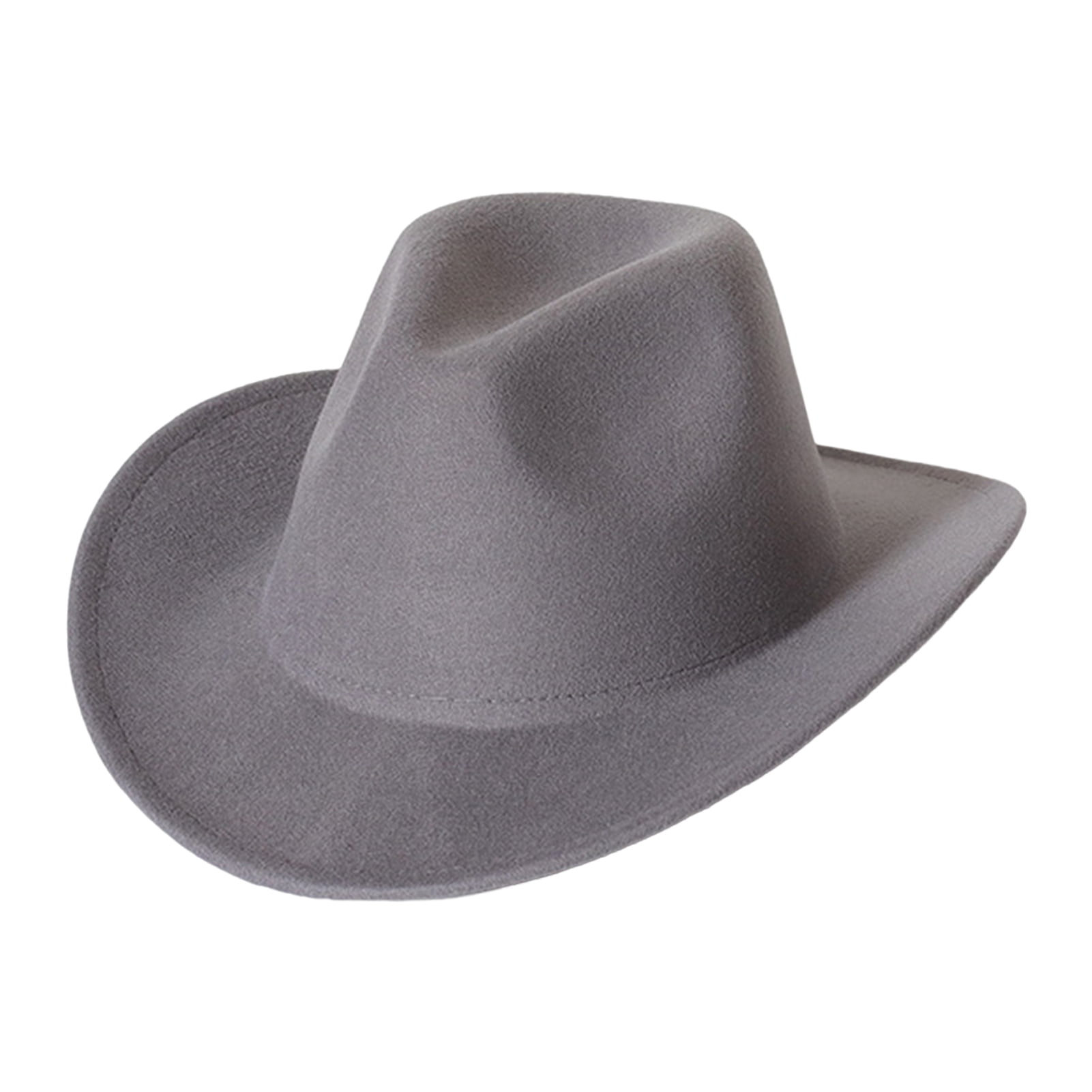 COOLL Women Cowboy Hat Birthday Gift Solid Color Practical Ladies Men ...