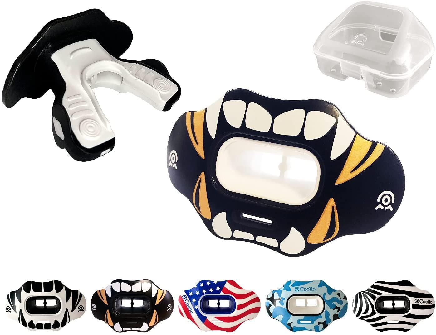 COOLLO Sports Lip Guard Mouthguard MAXX/ Might Football & High Impact ...
