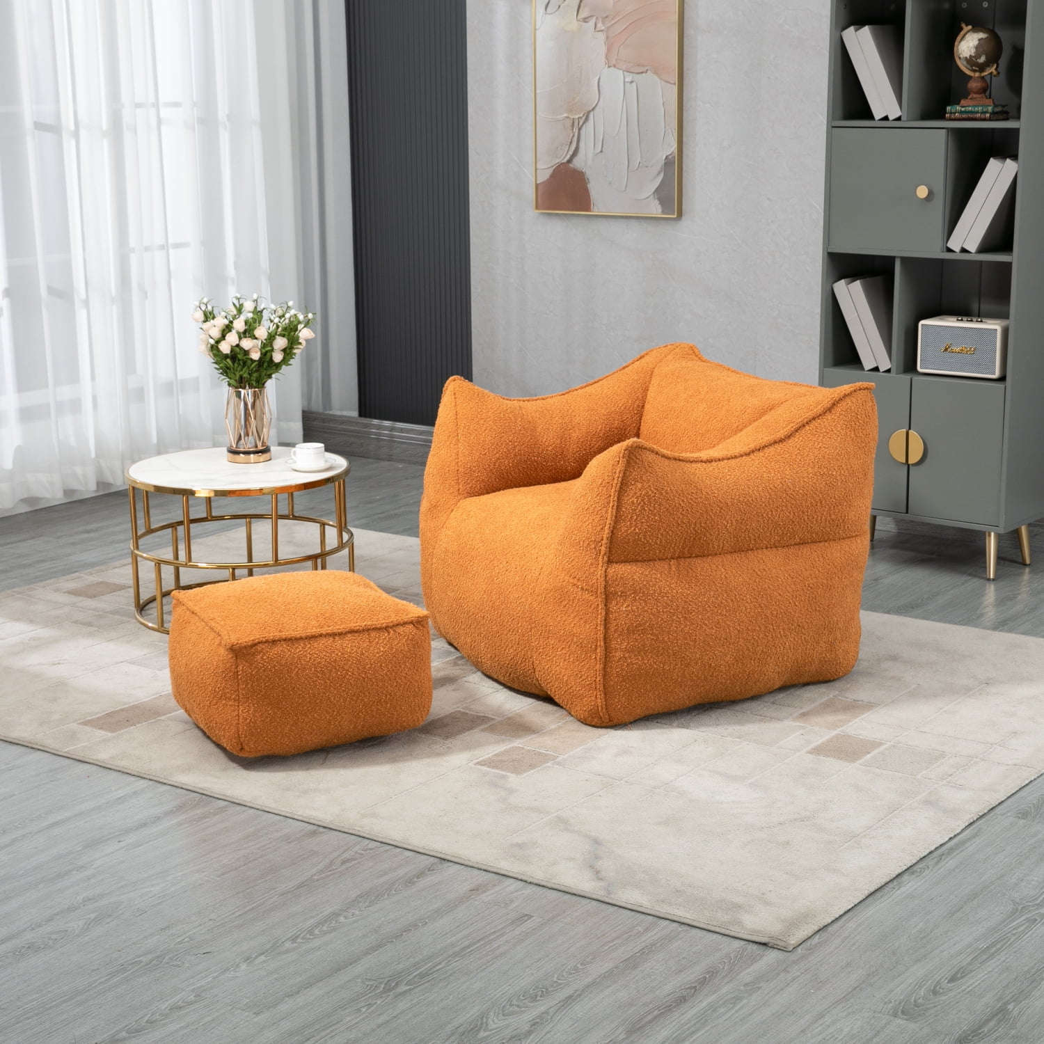 COOLMORE High Back Bean Bag Chair Durable Comfort Lounger for Adults ...