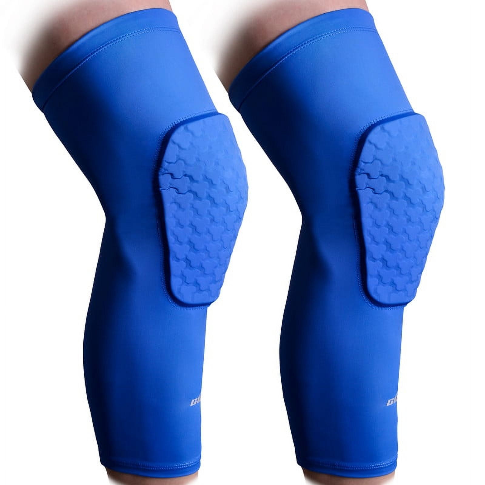 COOLOMG Basketball Knee Pads Compression Leg Sleeves for Volleyball ...