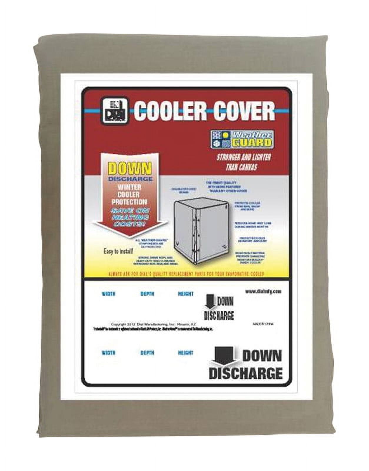 Dial Evaporative Cooler Cover, 29in H X 41in W, Gray Polyester ...