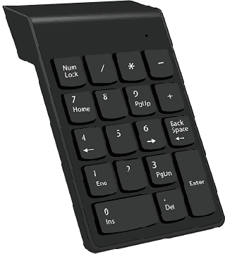 COOLWOLF Computer peripheral devices,Numeric Keypad for Laptop,18 Key ...