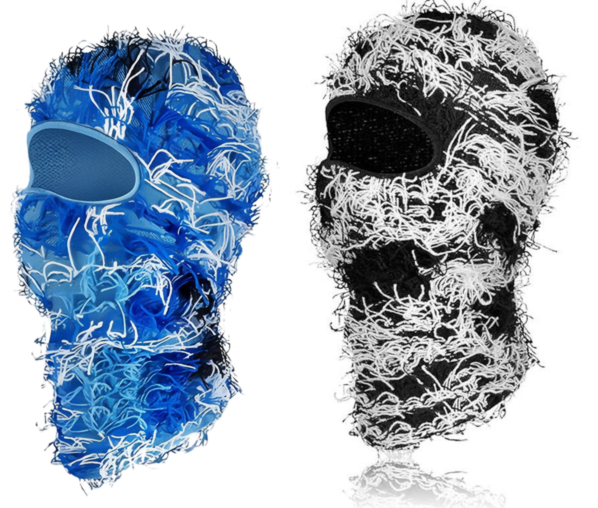 COOLZU Distressed Balaclava Ski Mask, Shiesty Yeat Airsoft Custom Camo ...