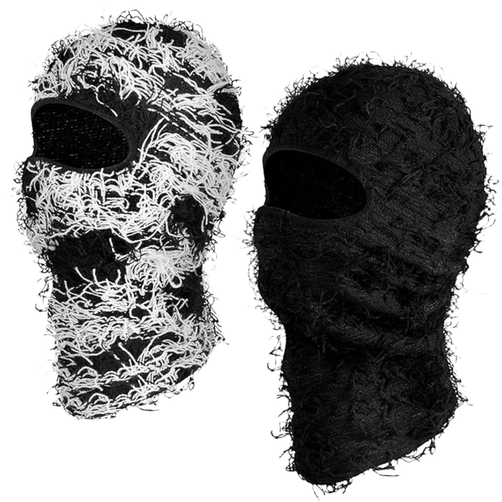 COOLZU Distressed Balaclava Ski Mask, Shiesty Yeat Airsoft Custom Camo ...