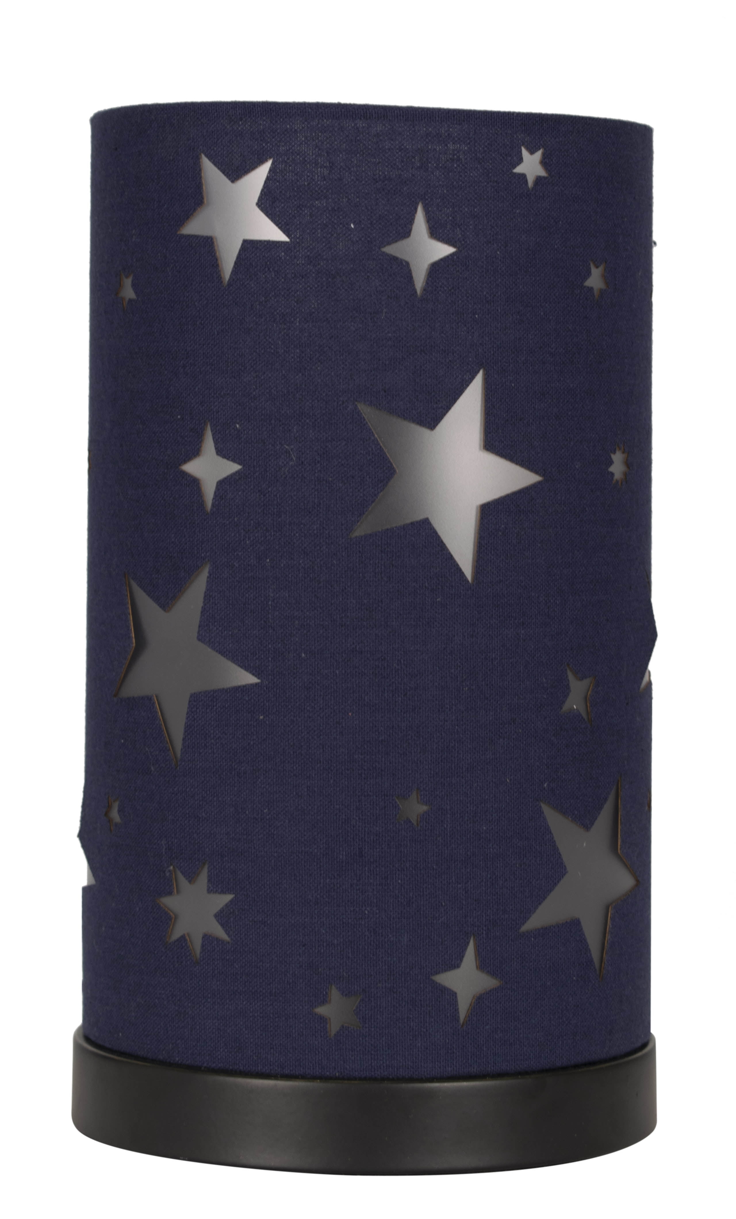 COOPER RIDGE 11" Youth Black Table Lamp with Blue Solid Print Navy Blue ...