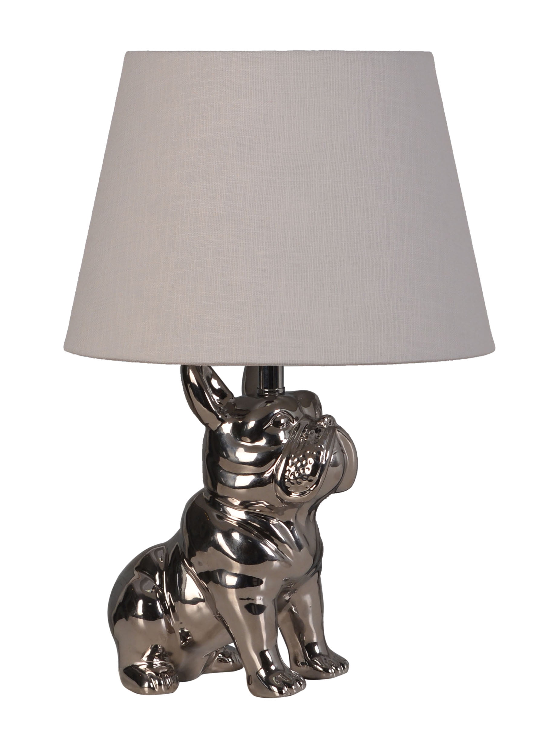 COOPER RIDGE 15.5" Silver Table Lamps with Solid Print (2 Count ...