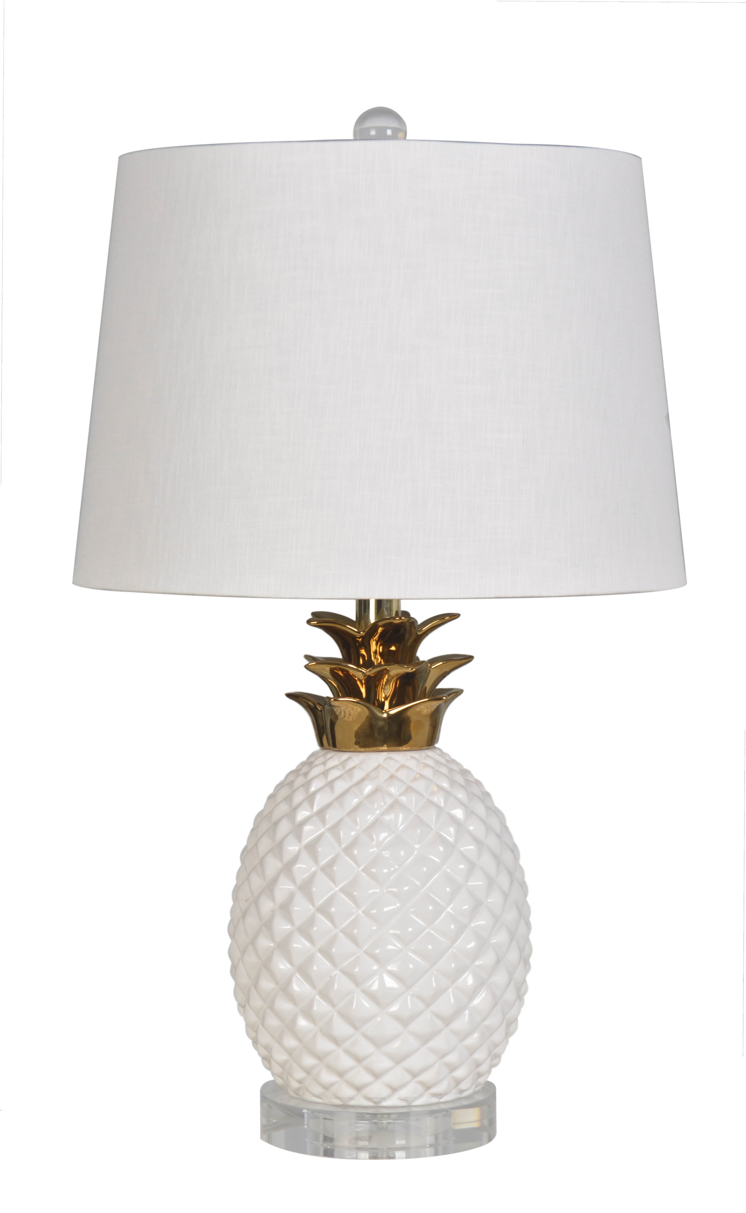 Free Shipping! COOPER RIDGE 22 Inch Glossy White Ceramic Table Lamp ...