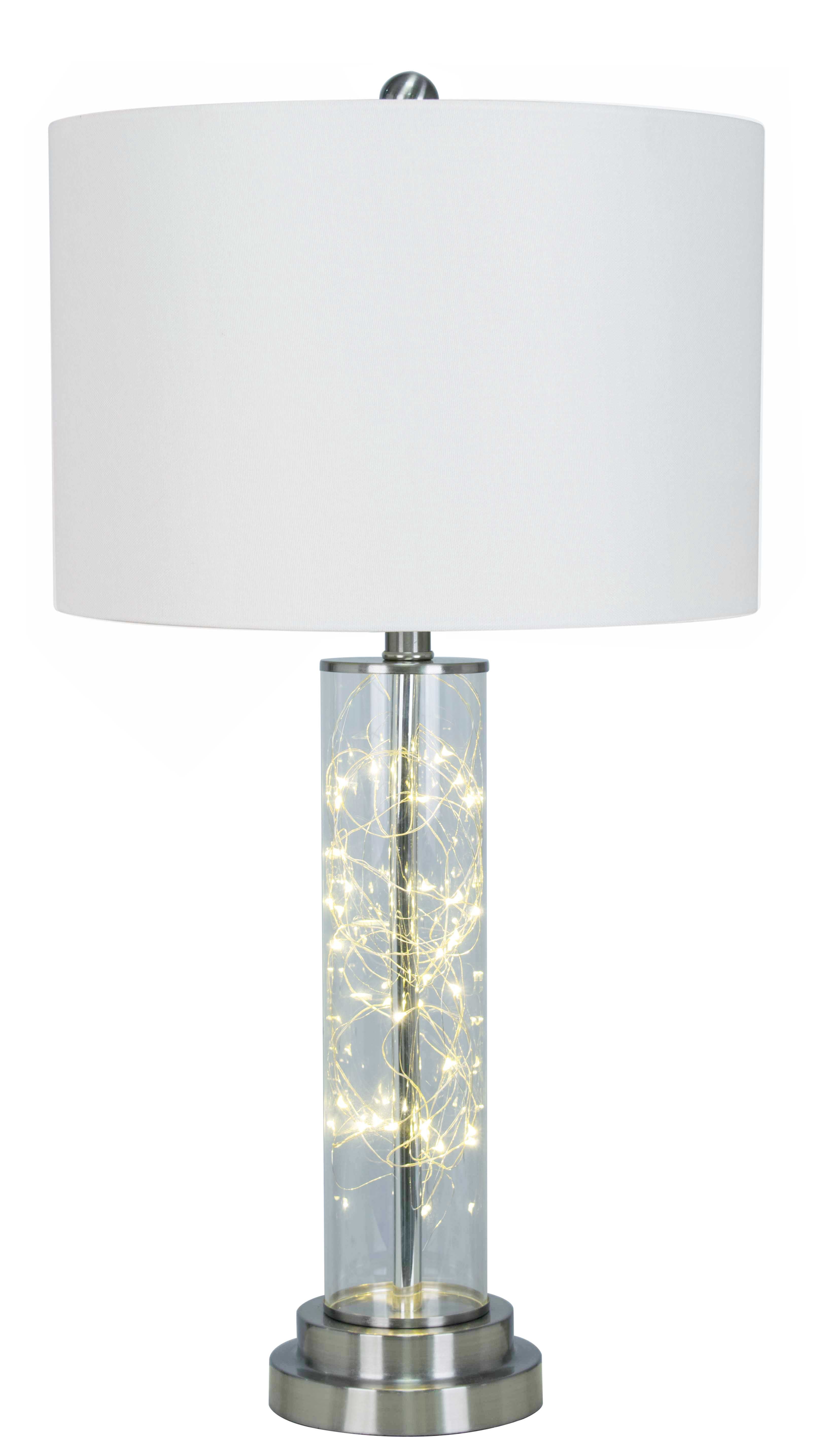 Free Shipping! COOPER RIDGE 28.5in Coastal Glass Table Lamps with White ...