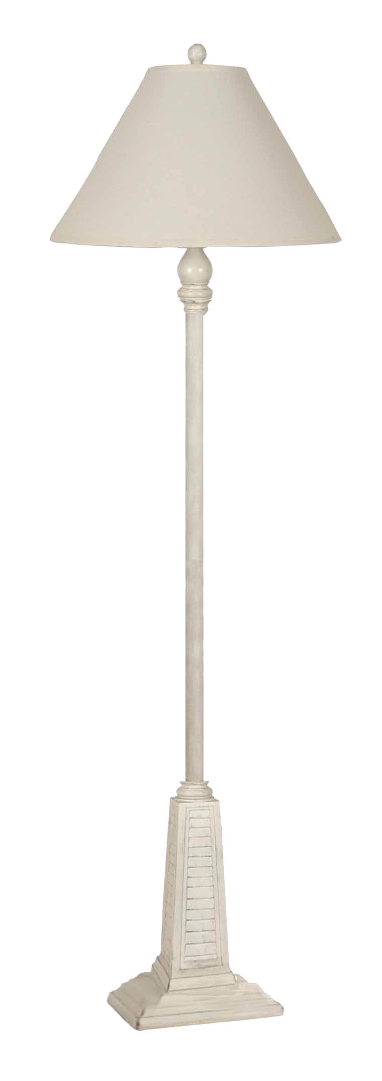 COOPER RIDGE 62" Distressed White Floor Lamps Floor Lamps with Shades ...