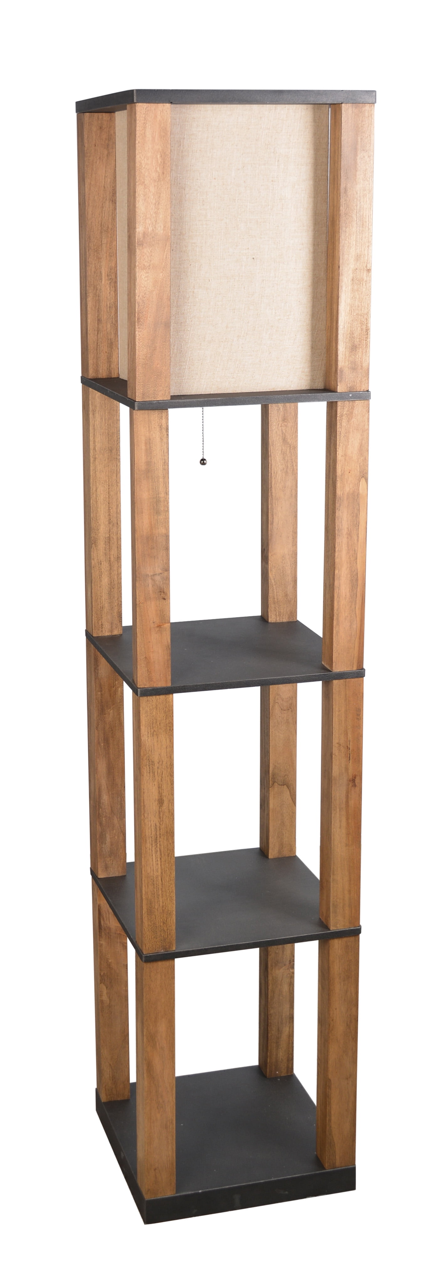 COOPER RIDGE 68" Antique Wood Floor Lamps Floor Lamps with Shades ...