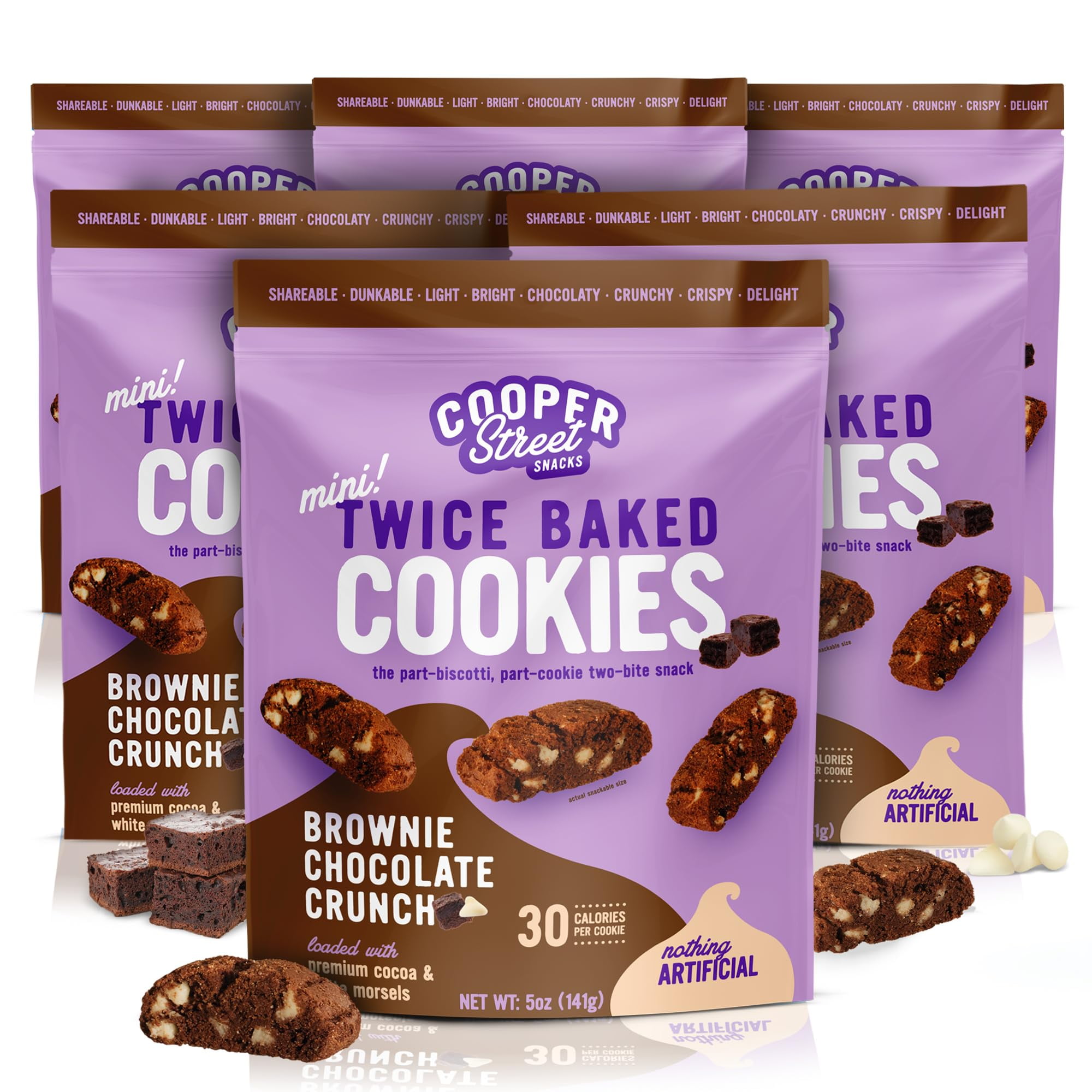 COOPER STREET Twice Baked MZF22 Brownie Chocolate Biscotti Crispy Mini ...