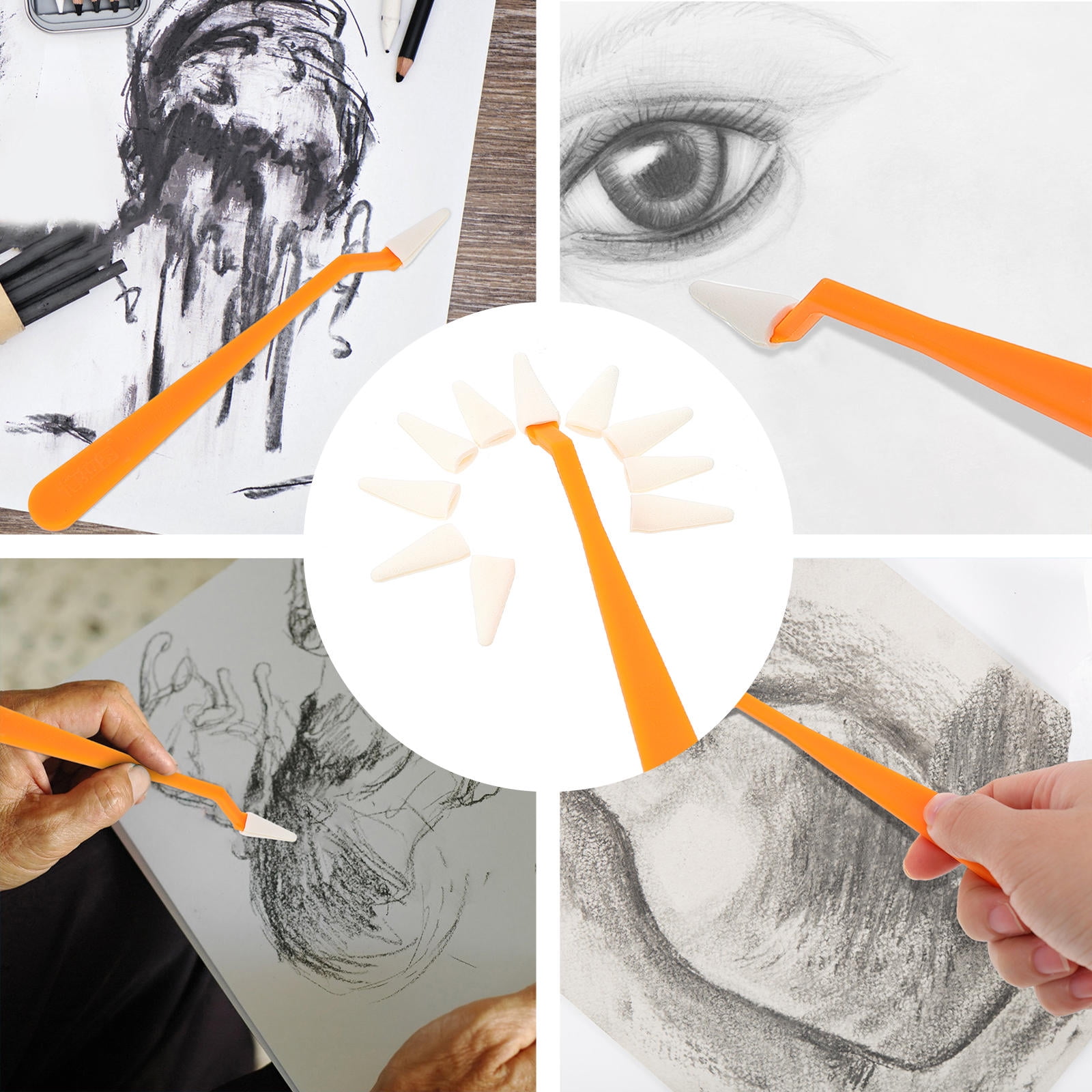 COOPHYA 1 Set Sketch Wipe Trimmer Sketching Eraser for Artists to Wipe ...