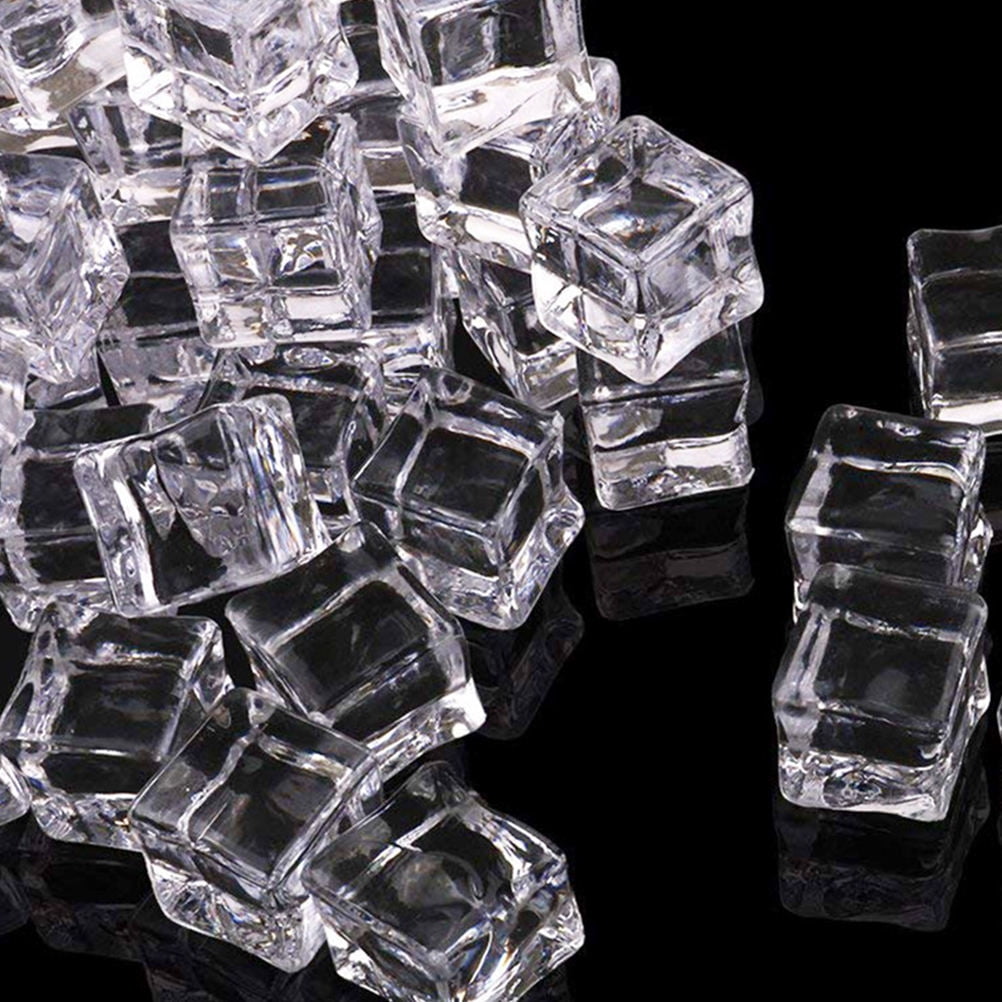COOPHYA 100 Pcs Fake Ice Cubes for Table Setting and Party Decorations ...