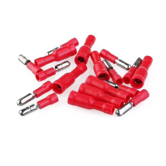 COOPHYA 100Pcs Red Blue Insulated Wire Electrical Crimp Connector ...
