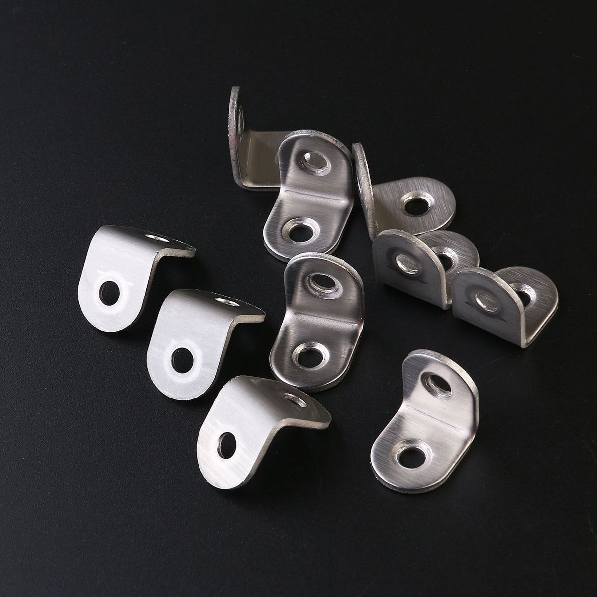 COOPHYA 10Pcs L Shape Stainless Steel Angle Bracket for Furniture Parts ...