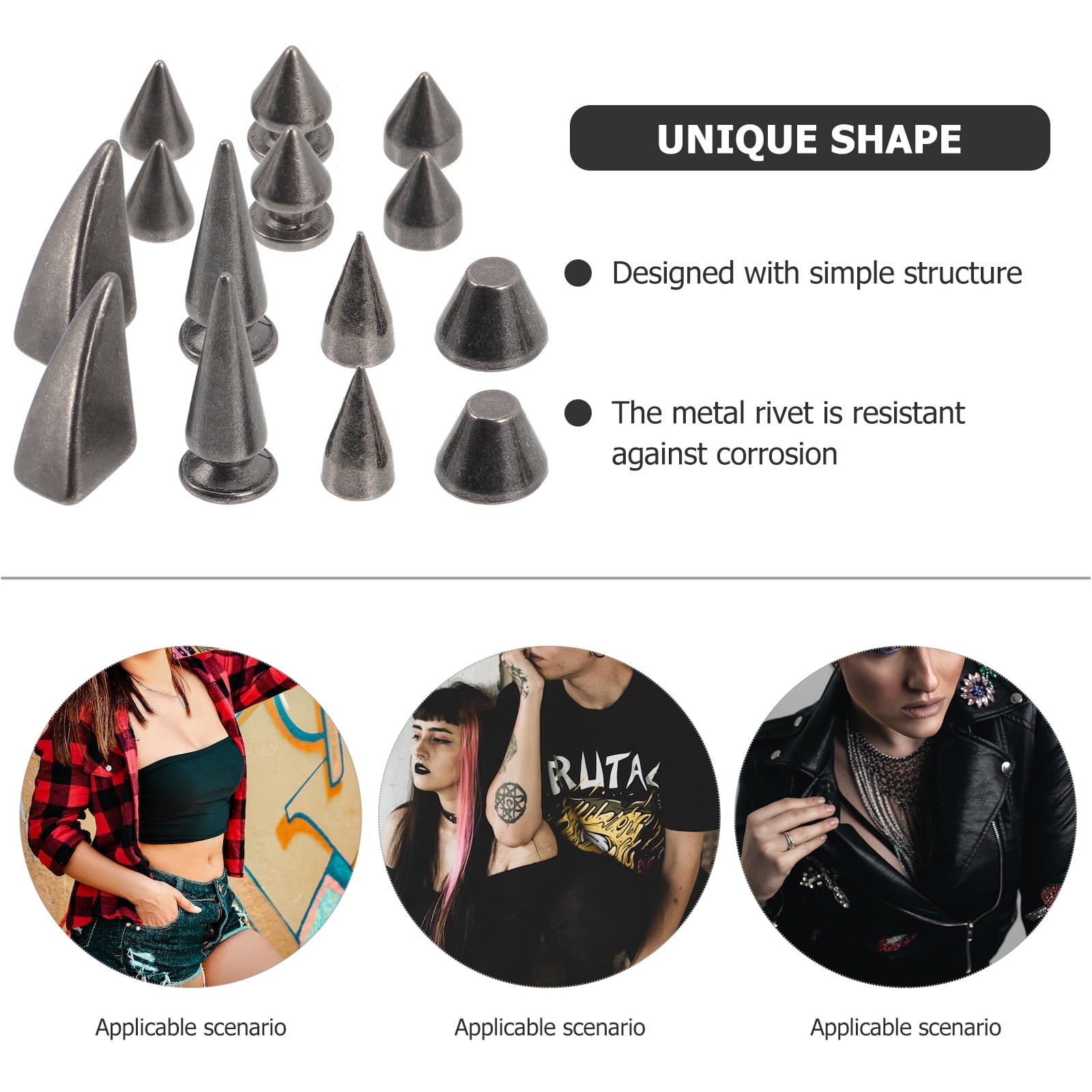 COOPHYA 14Pcs Decorative Rivets for Diy Projects and Fashion Design ...