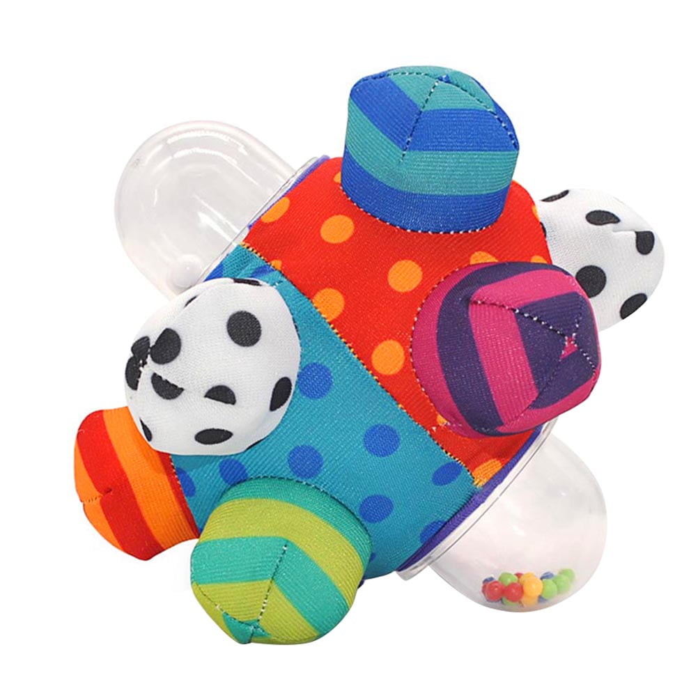 COOPHYA 1Pack Infant Rattles Bumpy Ball Rattle Toy Multicolor Sphere ...