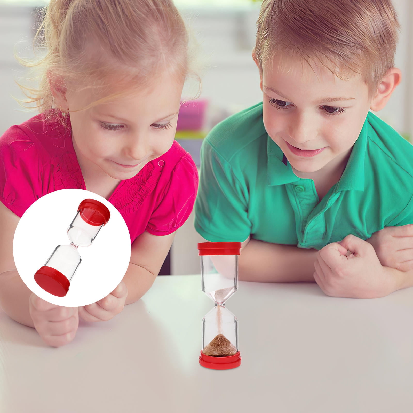 COOPHYA 1Pack Plastic Hourglass Timer for Kids Studying and Playing 12 ...