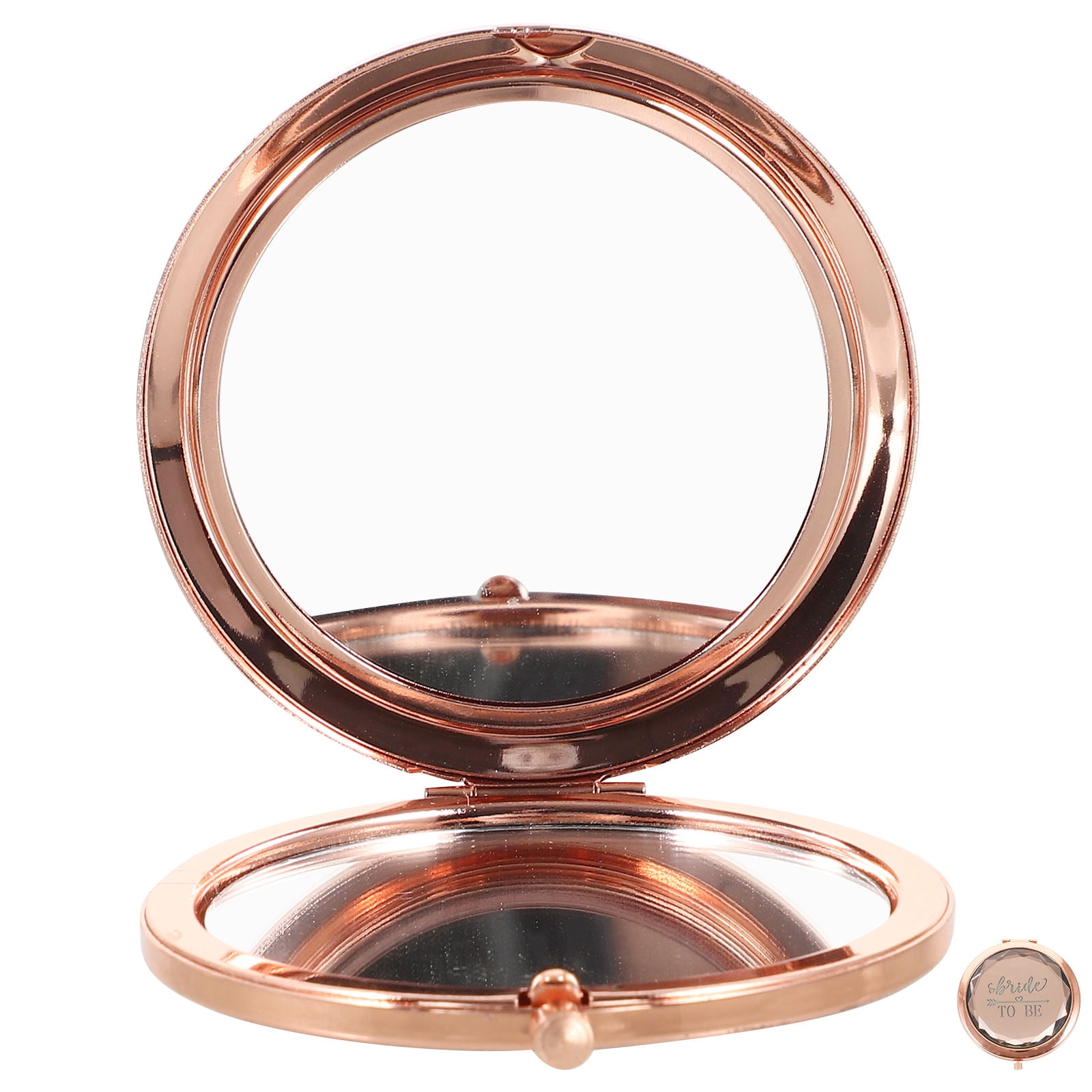 COOPHYA 1Pack Pocket Size Mirror Small Hand Held Mirror For Women Metal ...