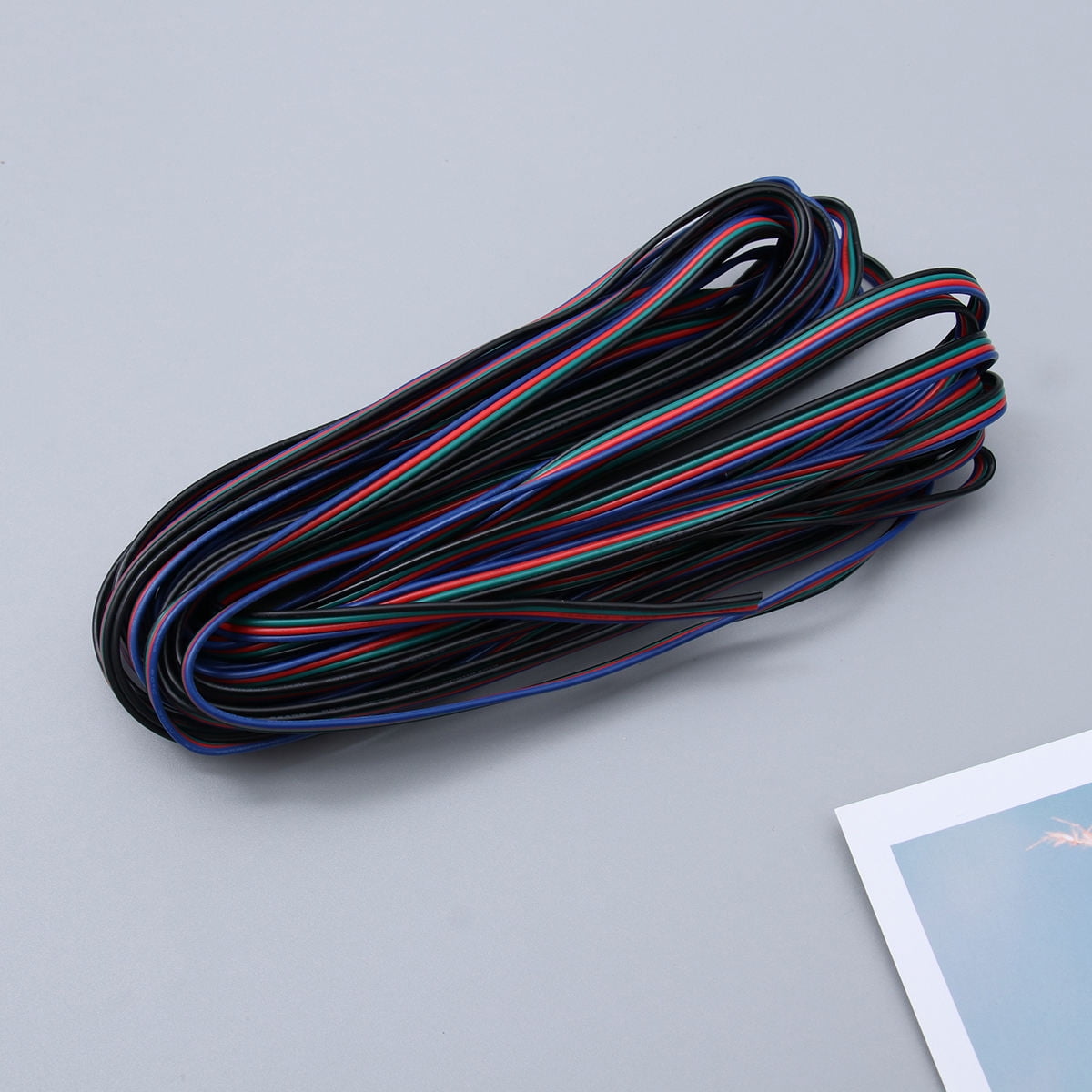 COOPHYA 1Pack RGB LED Extension Cable Multi Copper Wire for Lighting ...