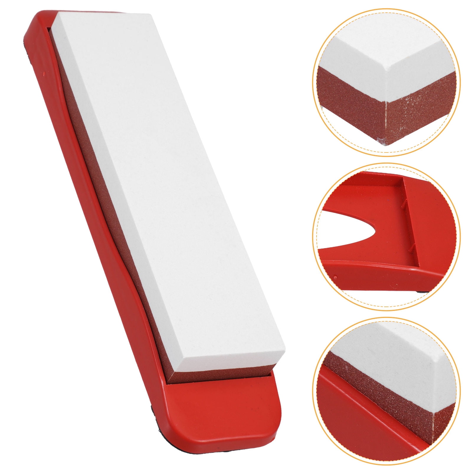 COOPHYA 1Pack Rectangular Whetstone for Kitchen Knives 9.82X2.36X1.97in Double Sided Sharpening ...