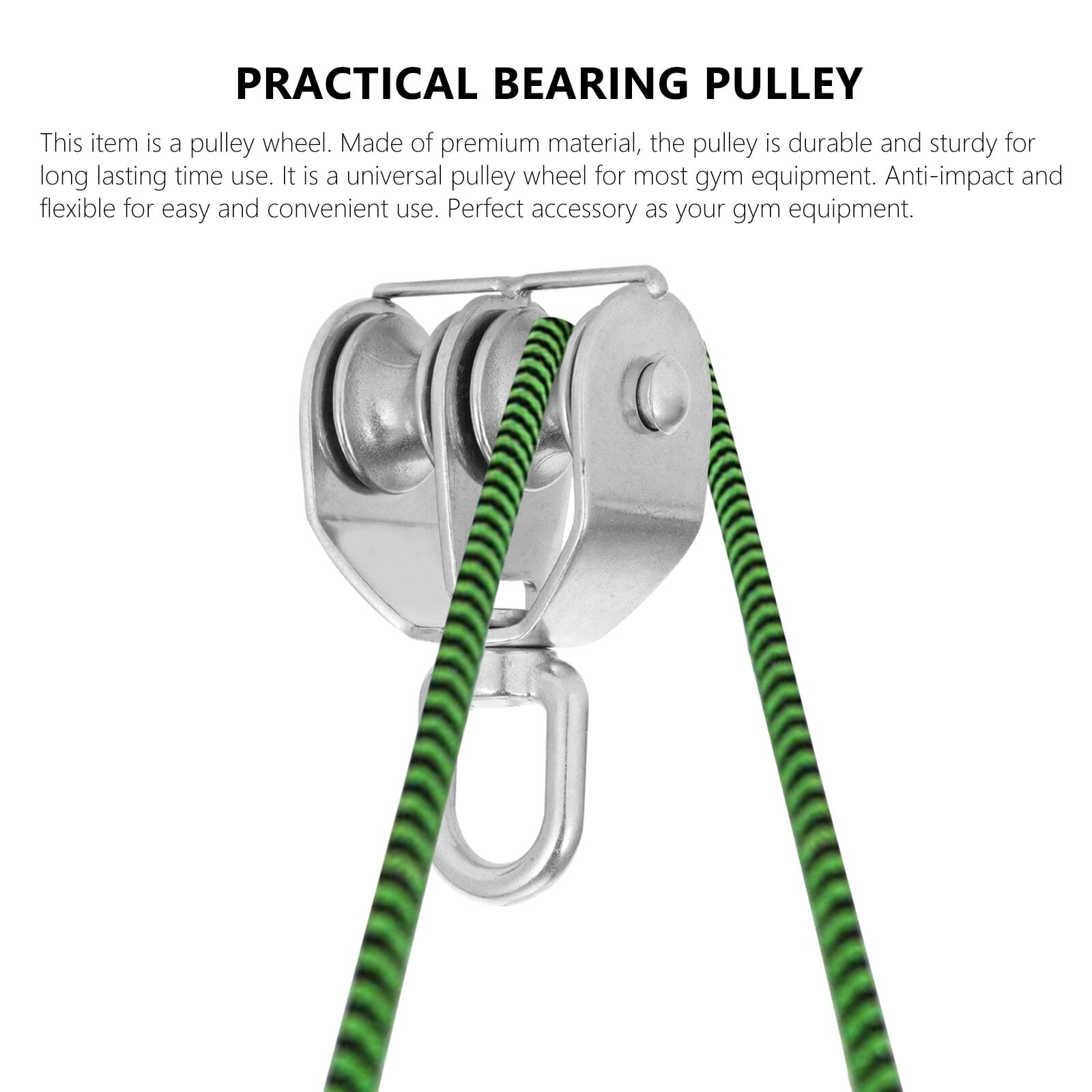 COOPHYA 1Pack Silver Round Pulley for Strength Fitness Equipment Cable ...