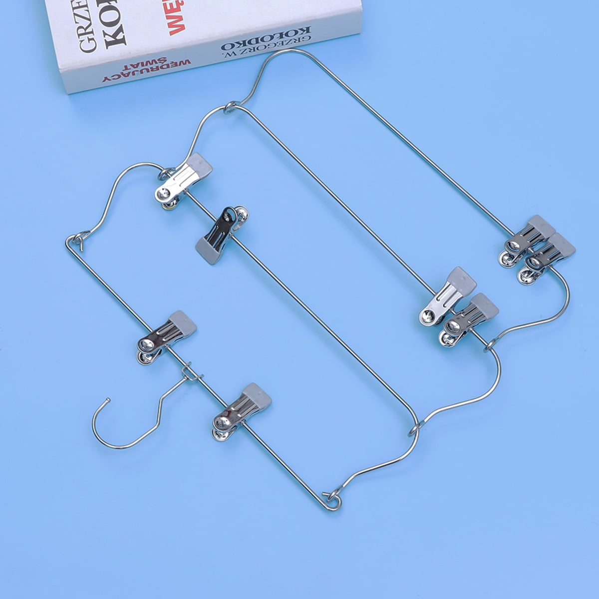 COOPHYA 1Pack Slacks Hangers Space Saving Clothes Hanger Silver Swing ...