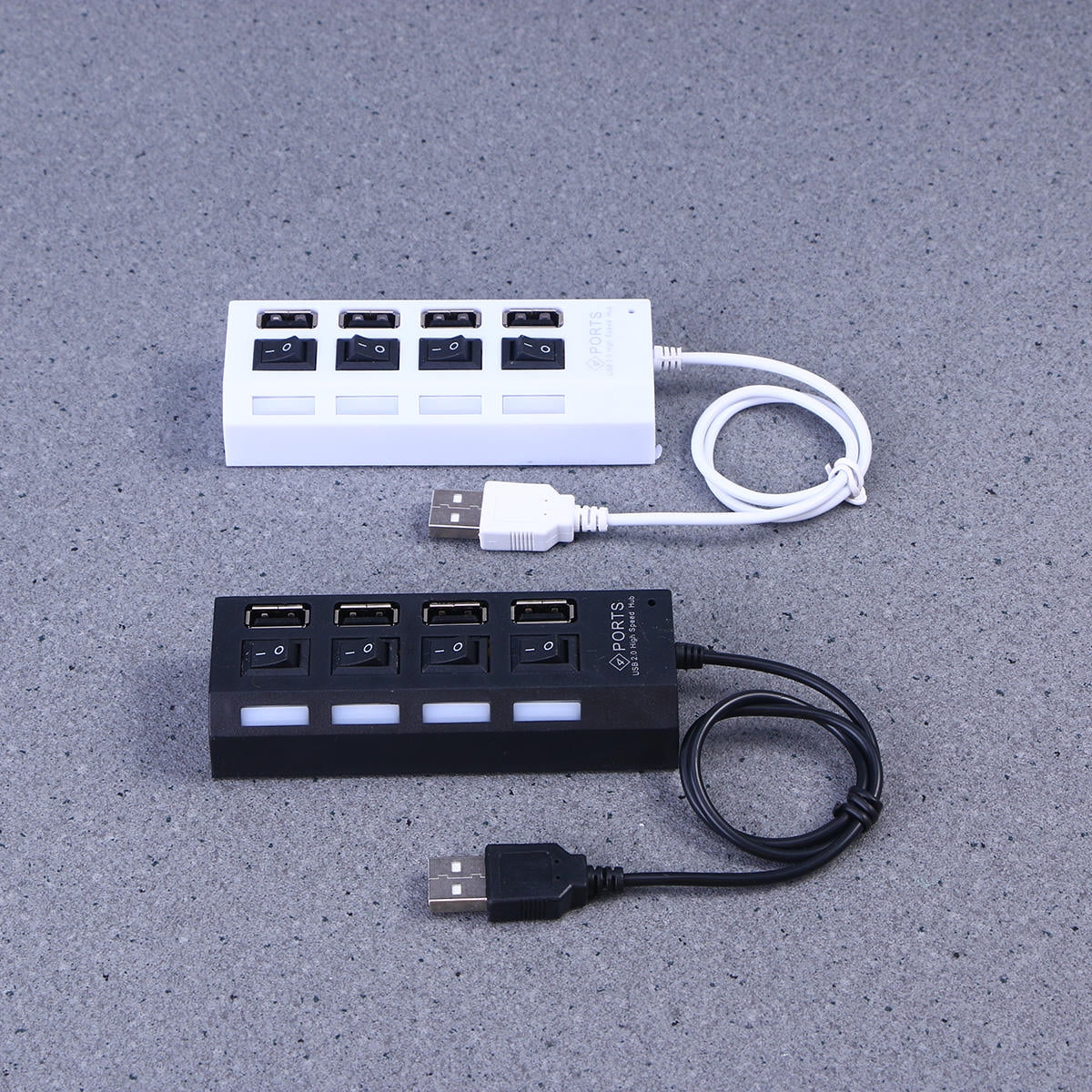 COOPHYA 1Pack USB Powered Hub for PC with Backwards Compatible USB 2.0 ...