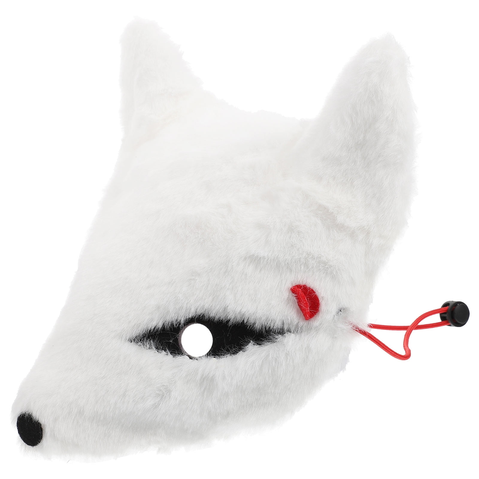 COOPHYA 1Pack White Plush Animal Mask Novelty Design for Costume ...