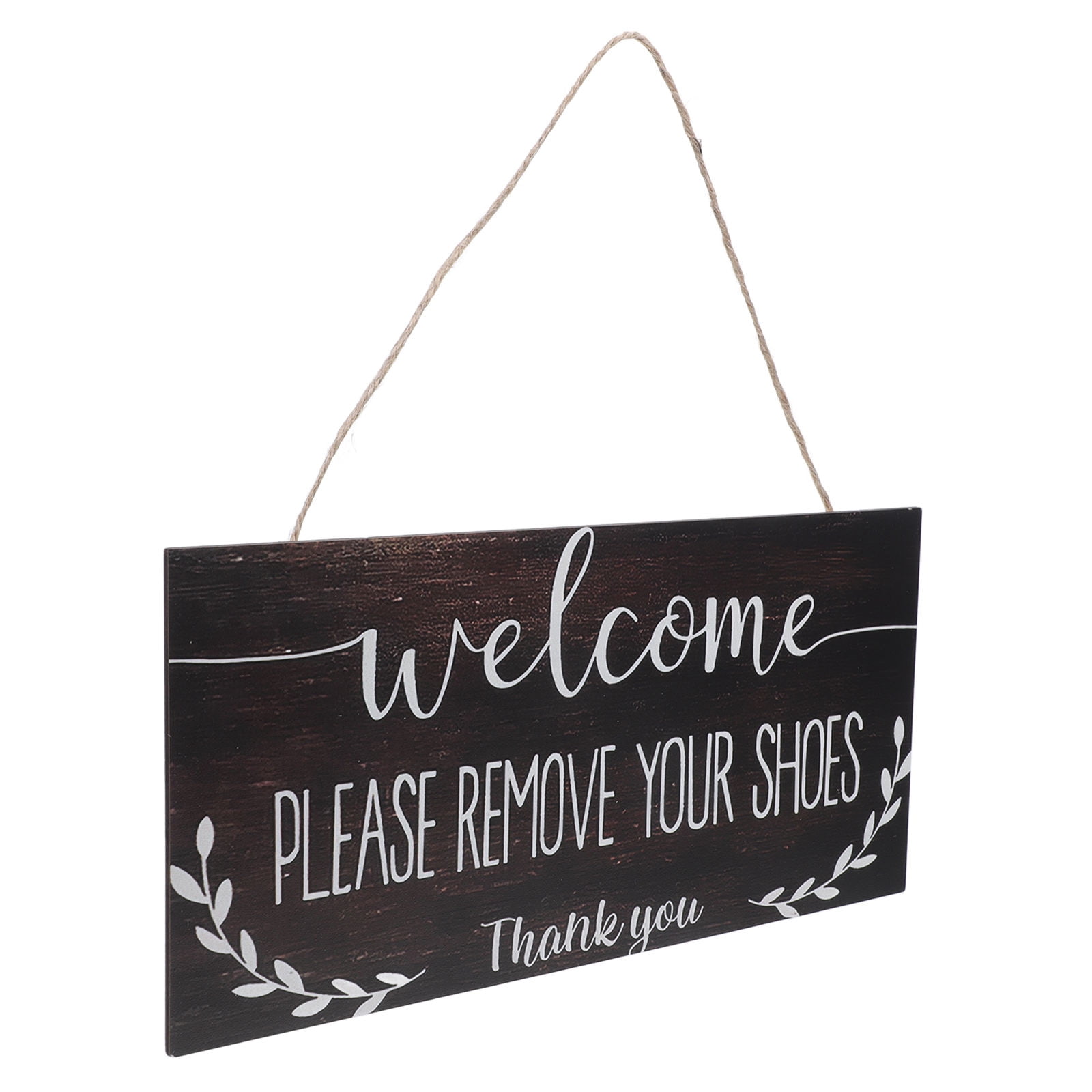 COOPHYA 1Pack Wooden Hanging Sign Light Brown 11.4X5.7X0.2in for Office ...