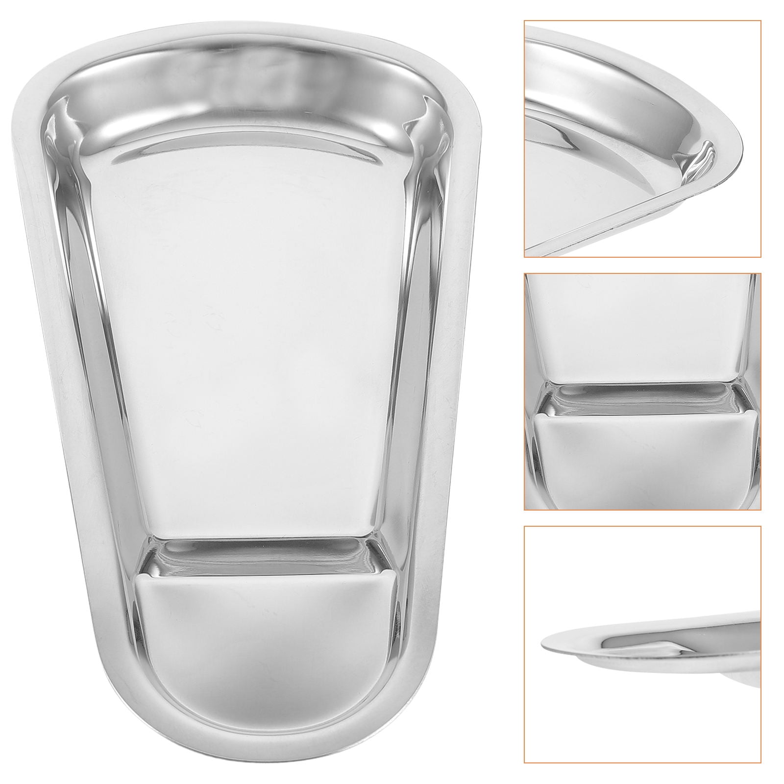 COOPHYA 1Pc Fan-shaped Stainless Steel Tray Multi-functional Food ...