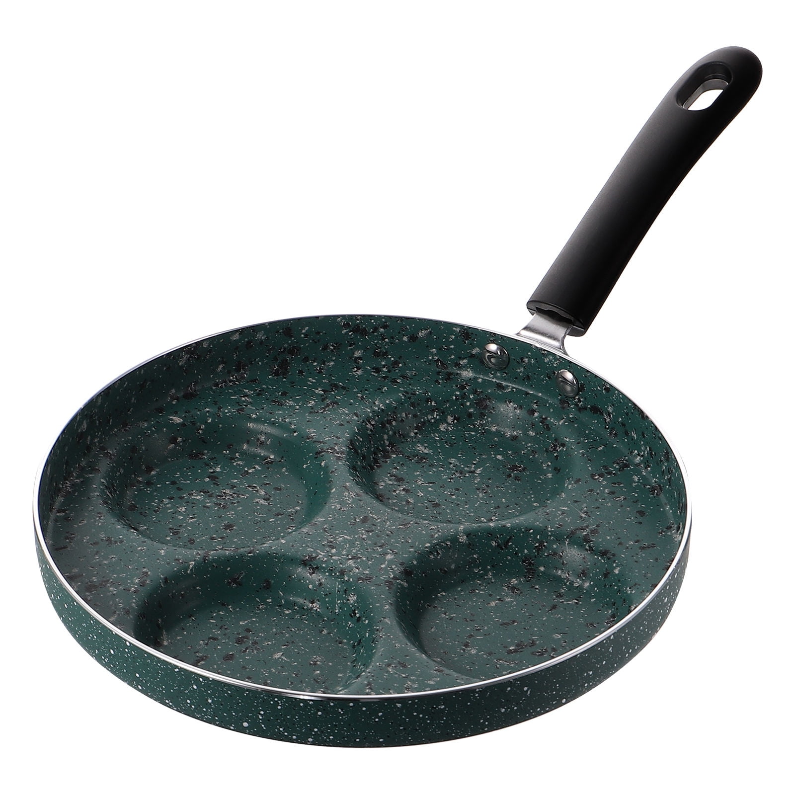 COOPHYA 1Pc Round Bottom Frying Pan with Groove Design for Stability ...