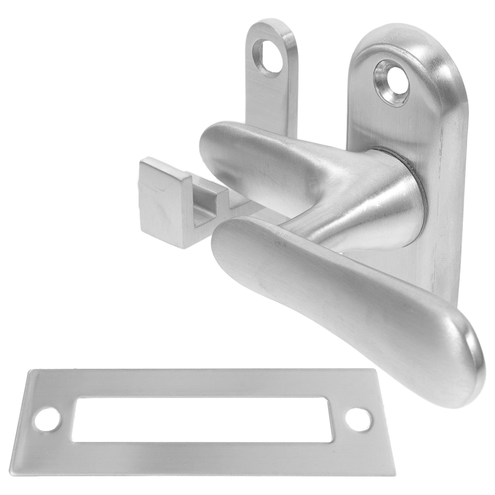 COOPHYA 1Pc Silver Rectangular Hasp Slide Lock for Door Window Cabinet ...