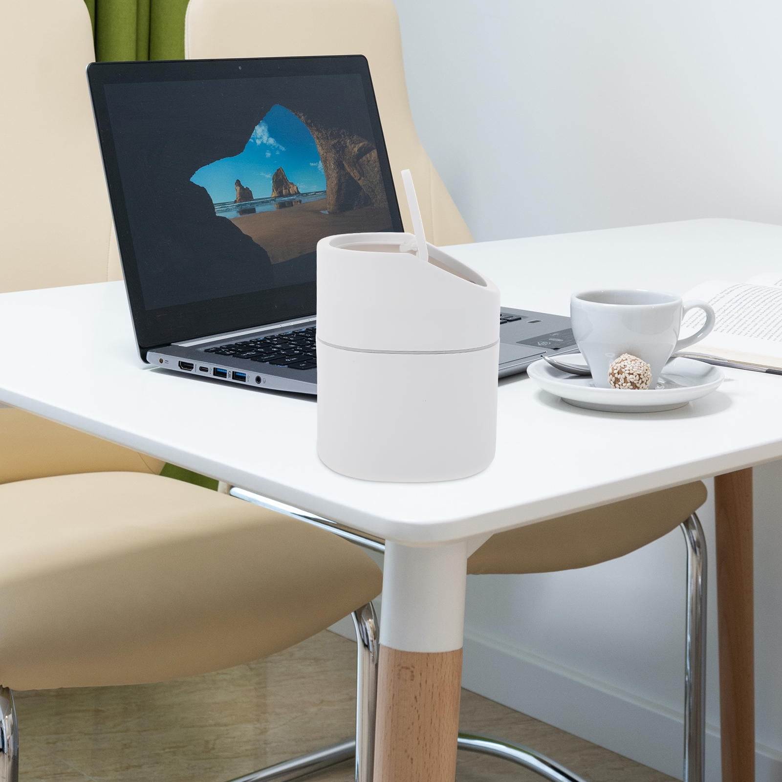 COOPHYA 1Pcs Home Trash Can Small Garbage Can with Lid for Desktop ...