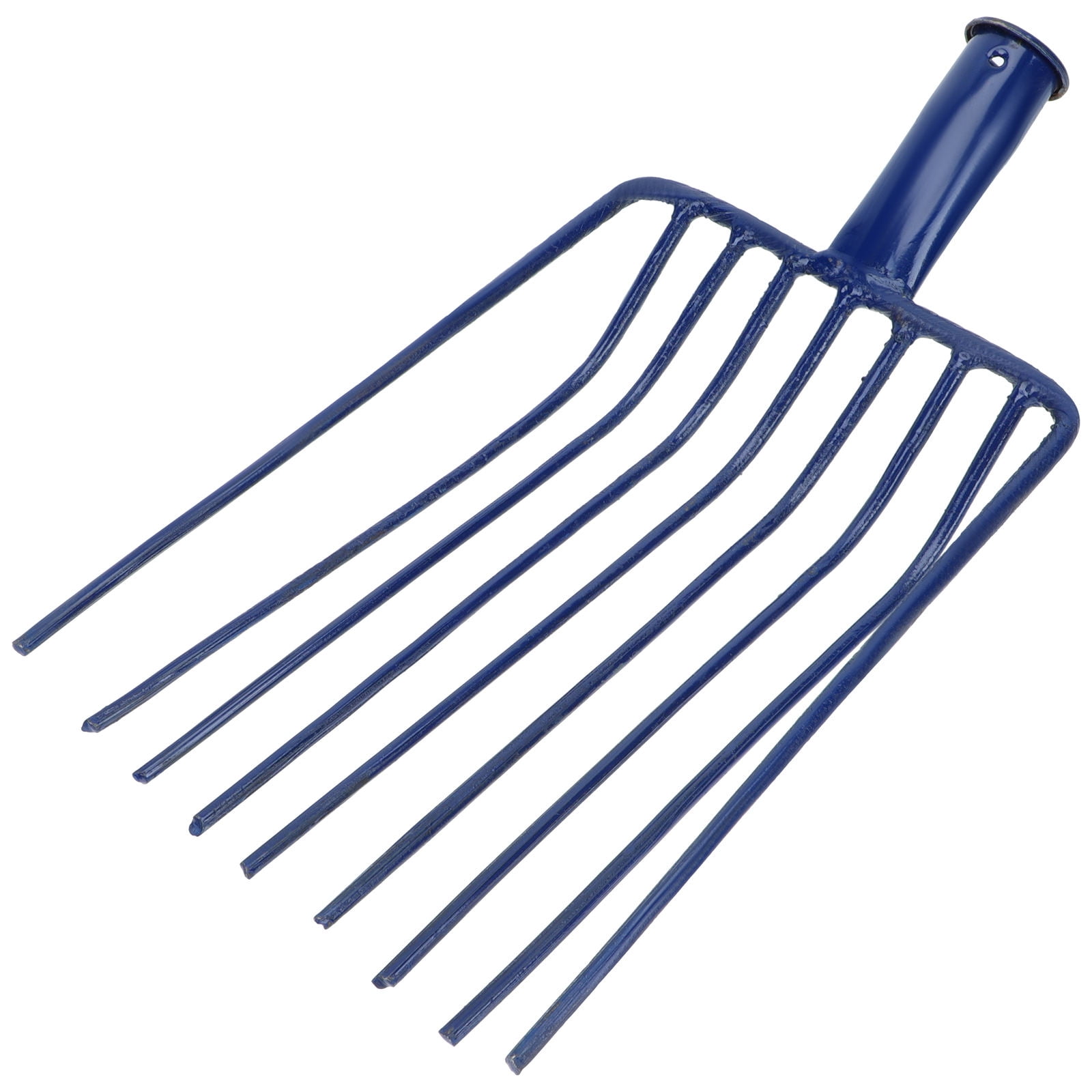 COOPHYA 1Pcs Steel Shovel Fork Blue Coal Rake Soil Breaking Mulch ...