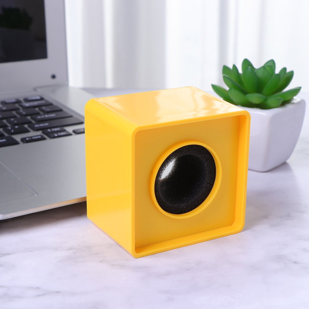COOPHYA 1Set Microphone Logo Station for TV Logo Display in Yellow ABS ...