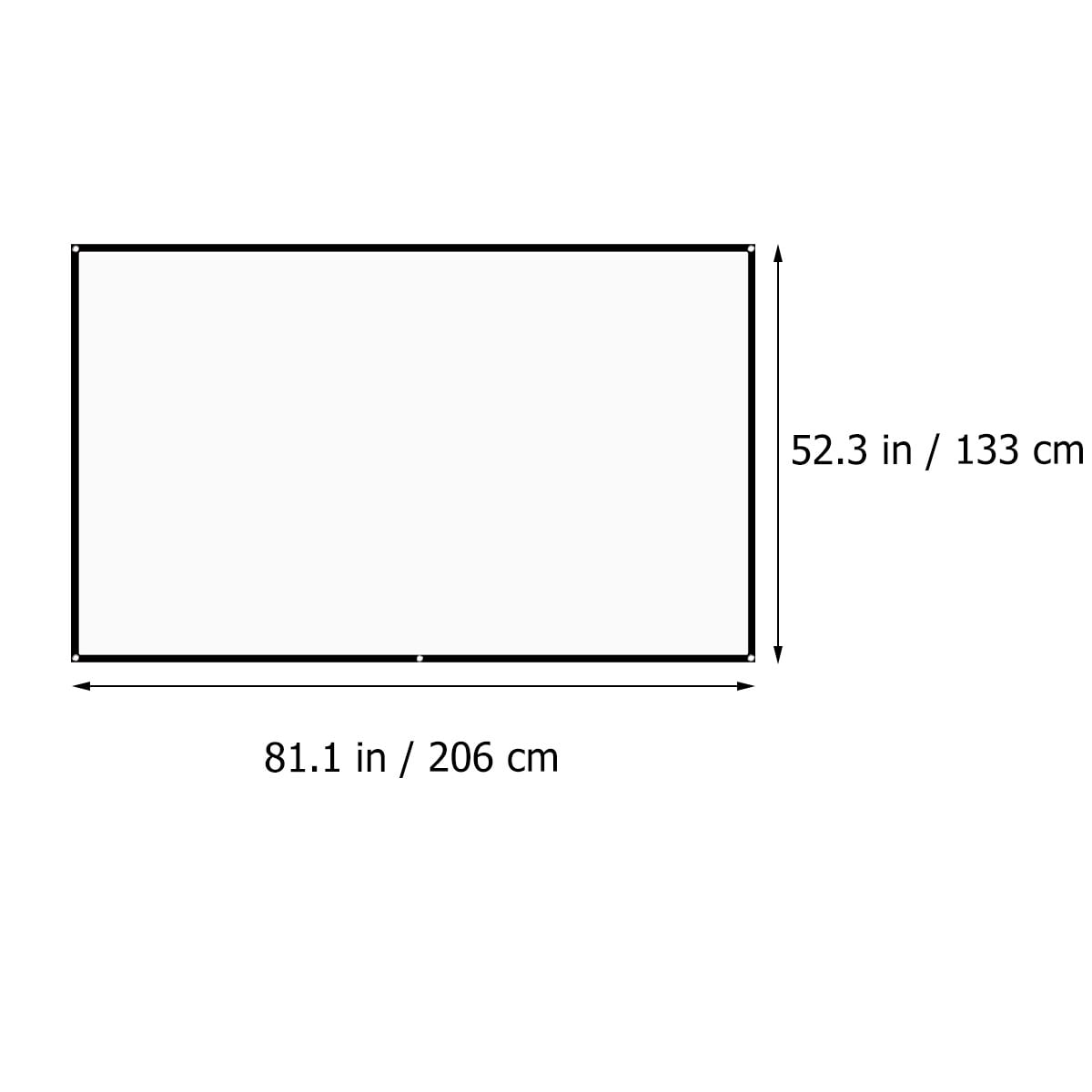 COOPHYA 1Set Projection Screen Portable Folding Projector Screen Cloth ...