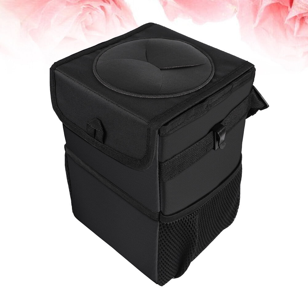 COOPHYA 1Set Vehicle Mounted Dustbin for Car Use in Black - Walmart.com