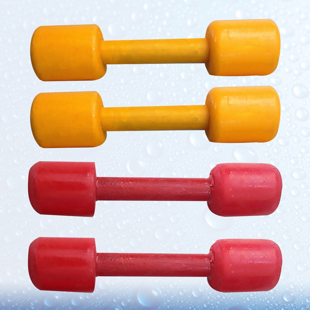 COOPHYA 2 Pairs Dumbbell for Kids Childrens Playtime Red Plastic Hand ...