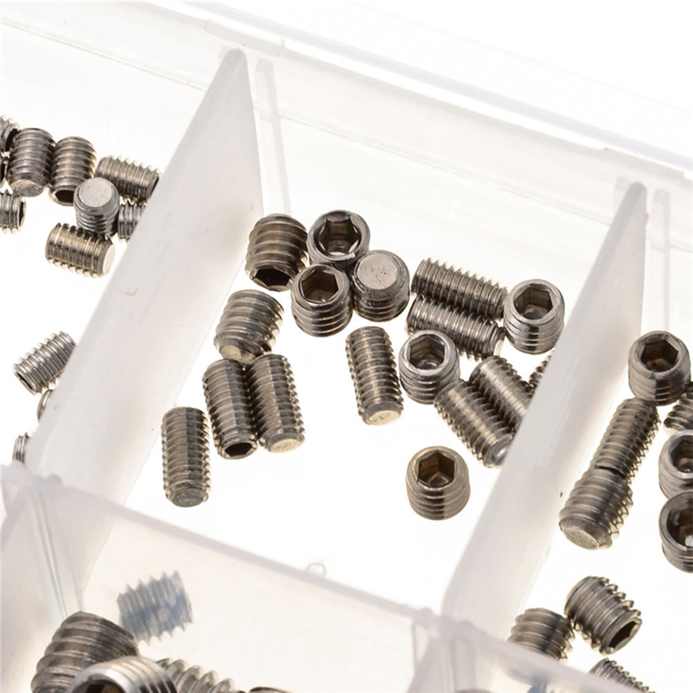 COOPHYA 200Pcs Cone Point Grub Screws for Industrial and Construction ...