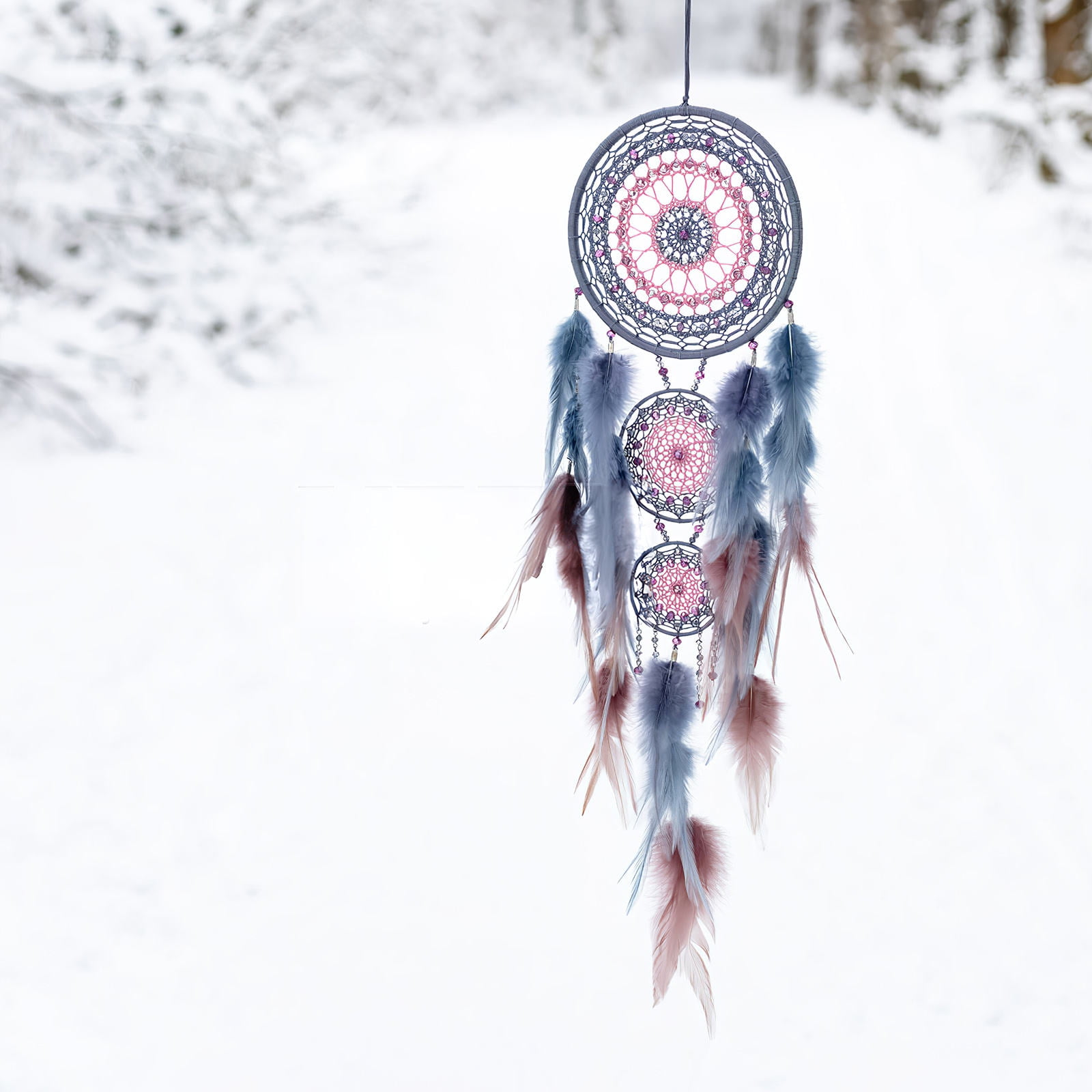 COOPHYA 20Pcs Dreamcatcher Hoops Plastic Small Rings Diy Dream Catcher ...