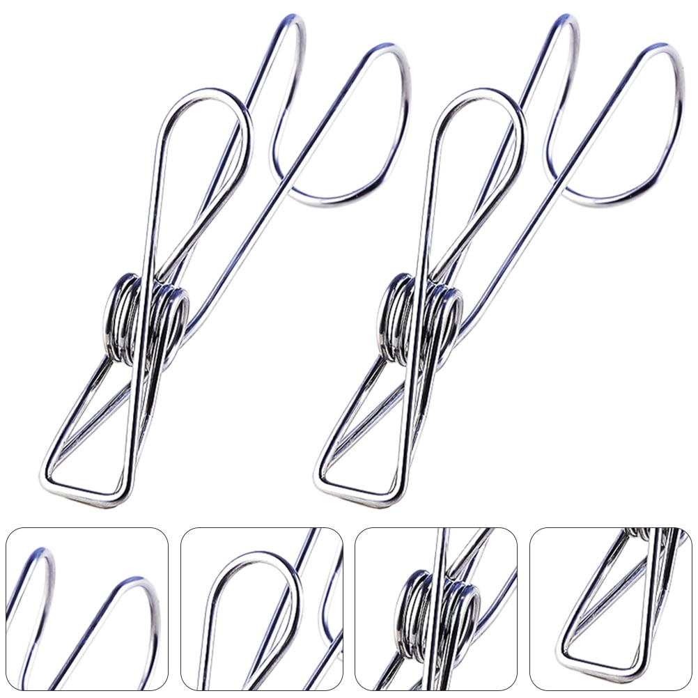 COOPHYA 25 Pcs Clothes Pins for Hanging Clothes with Hook Shape for ...