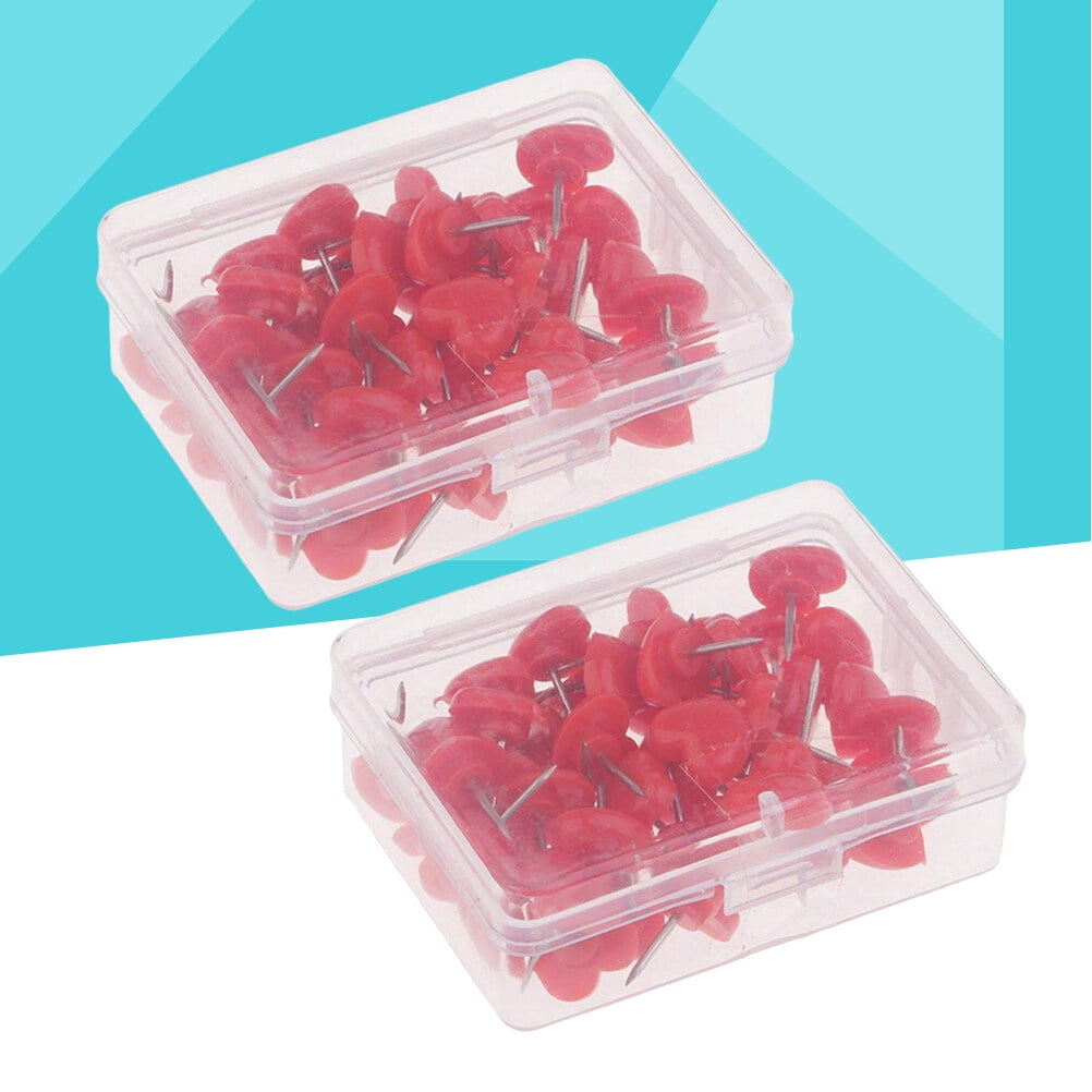 COOPHYA 2Boxes Love Heart Peg Pin Cute Thumb Tacks for Whiteboards ...