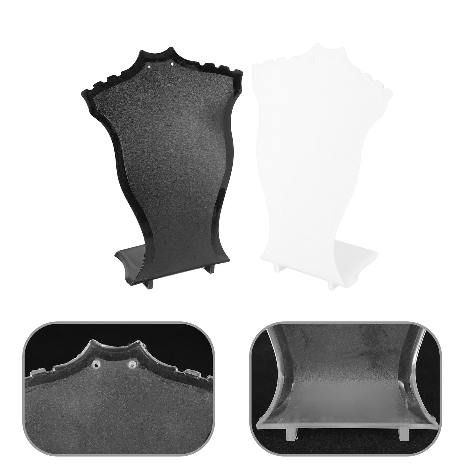 COOPHYA 2Pack Acrylic Necklace Display Stand Jewelry Hanger For Retail ...