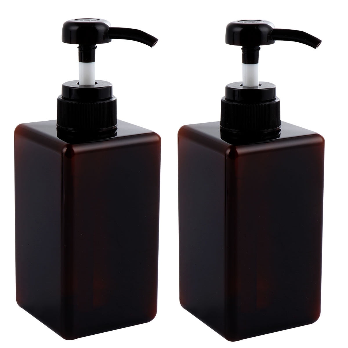 COOPHYA 2Pack Refillable Lotion Bottle Plastic Square Travel Dispenser ...