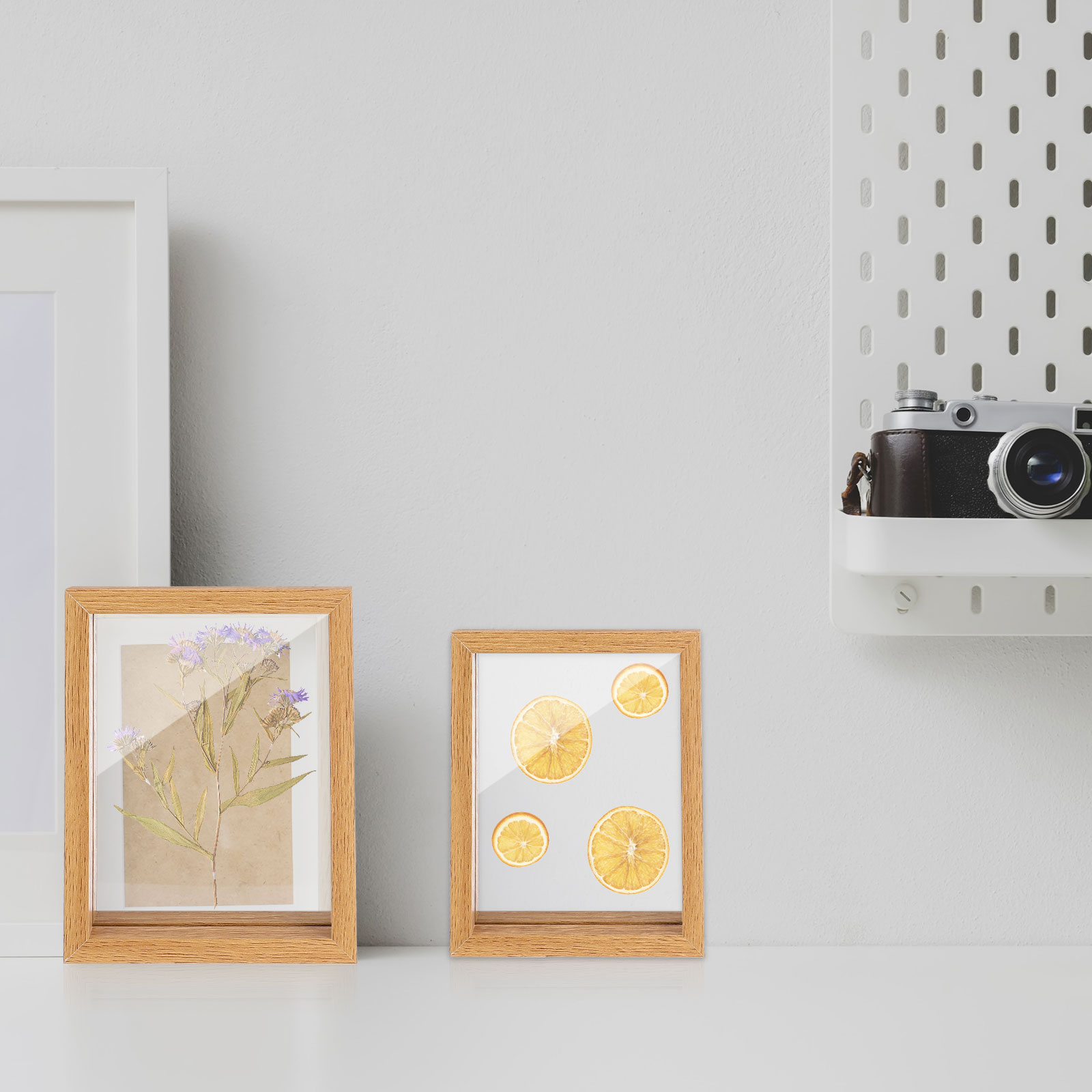 COOPHYA 2Pack Wood Photo Specimen Frame Double Sided for Family Friends ...