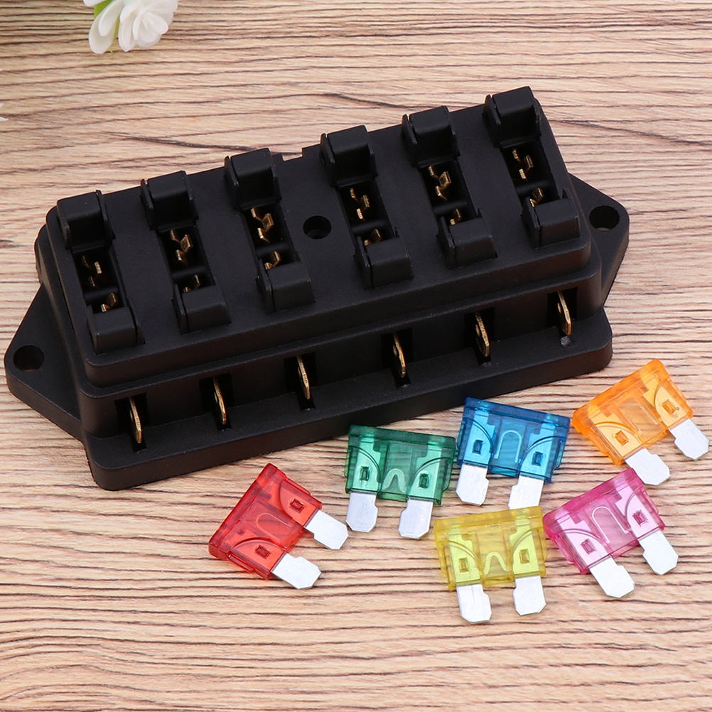 COOPHYA 2Pcs 6-Way Fuse Holder for Automobiles and Trucks Fuse Extender ...