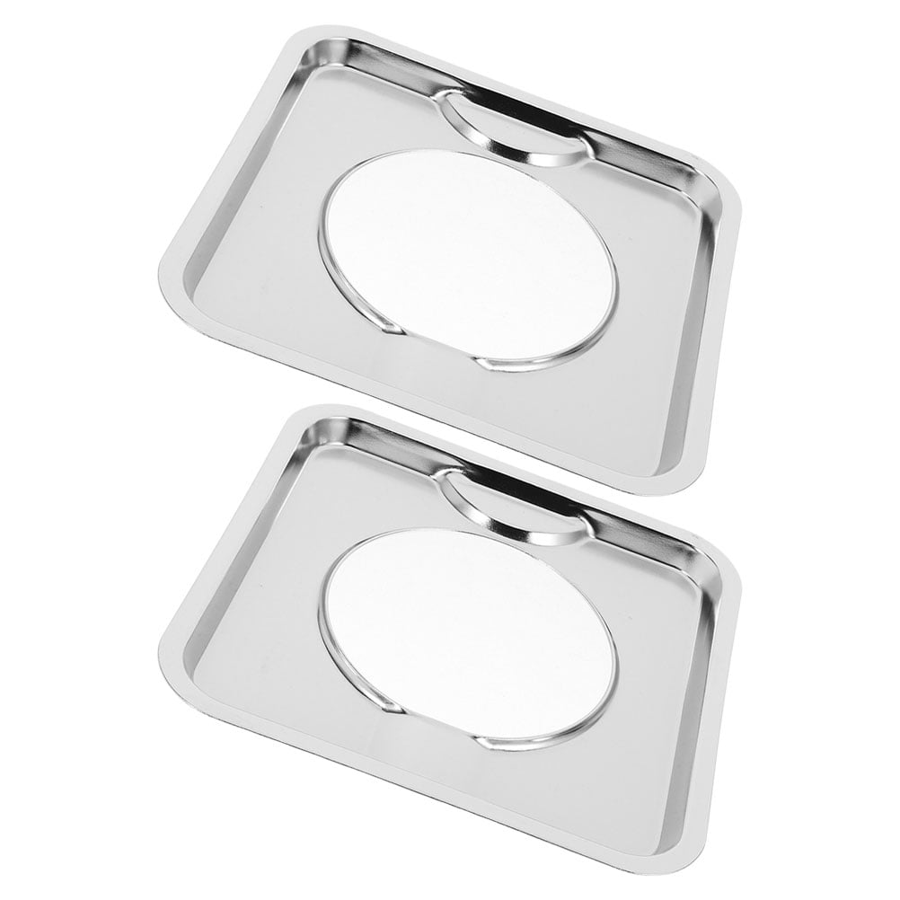 COOPHYA 2Pcs Heavy Duty Square Gas Range Drip Pans for Oil Splatter ...