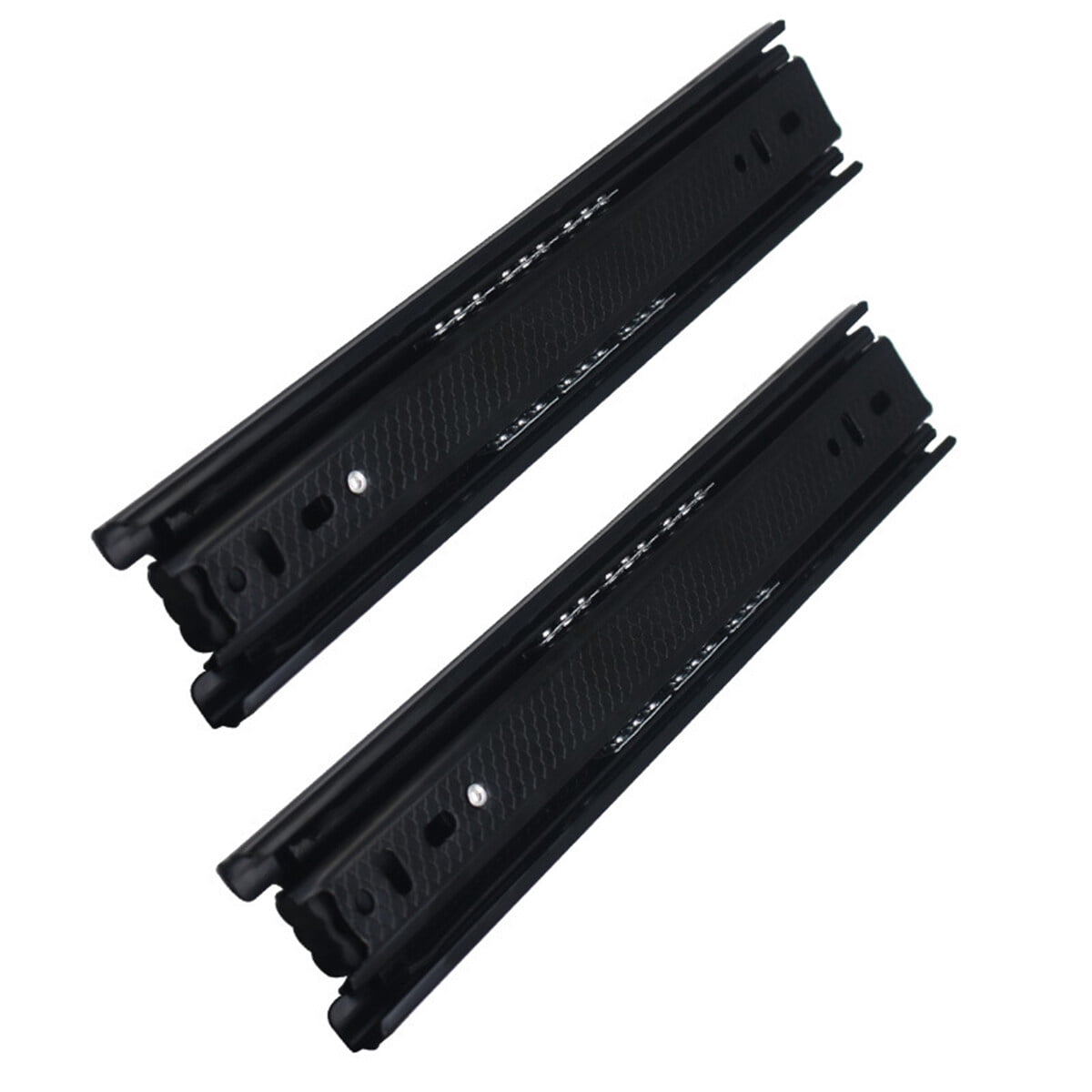 COOPHYA 2Set Damping Three Rail Track Furniture Steel Ball Slide Rail ...